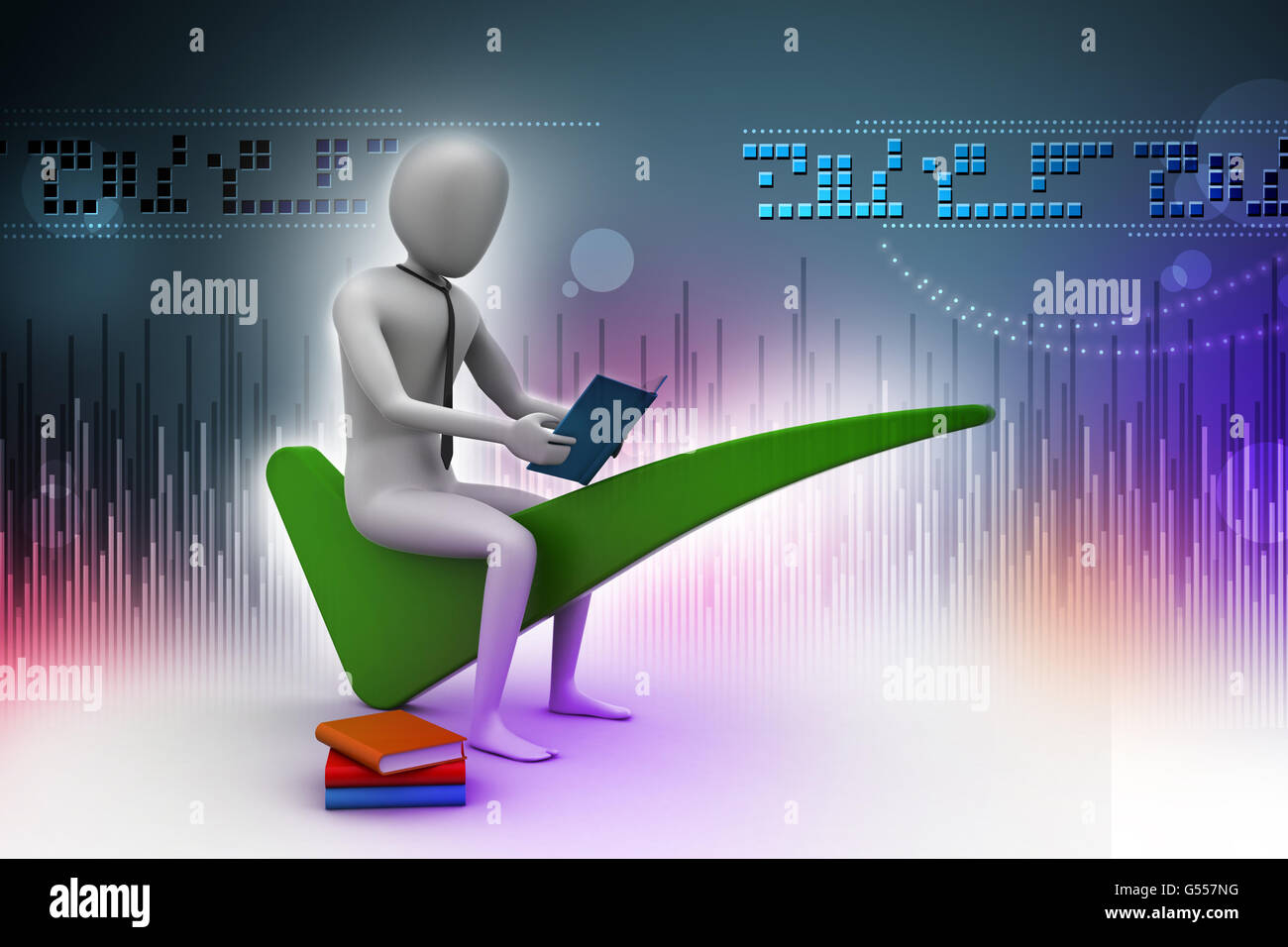 3d man check mark hi-res stock photography and images - Alamy