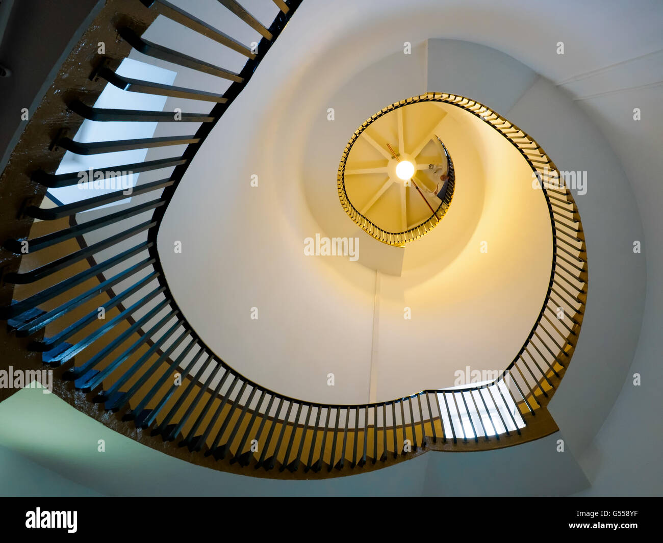 Spiral Staircase in the Lighthouse in Southwold Stock Photo - Alamy