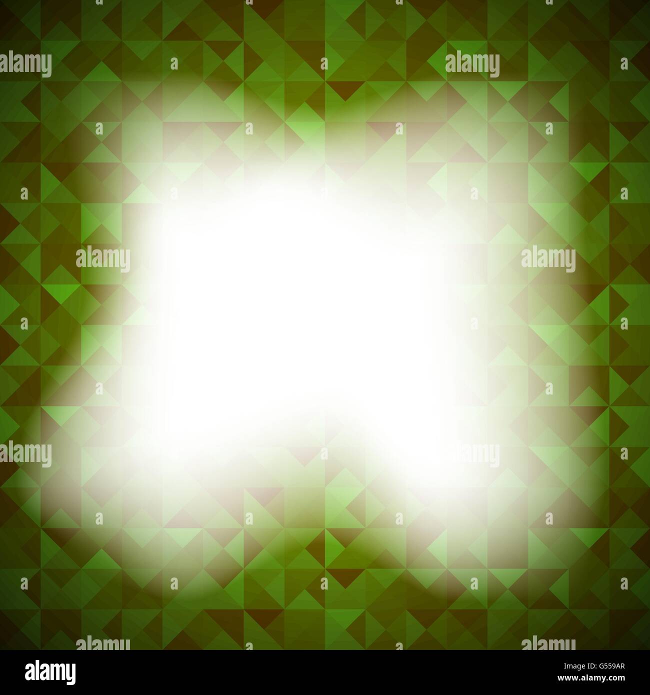 Green Background with Geometric Shapes, Triangles Stock Vector Image ...