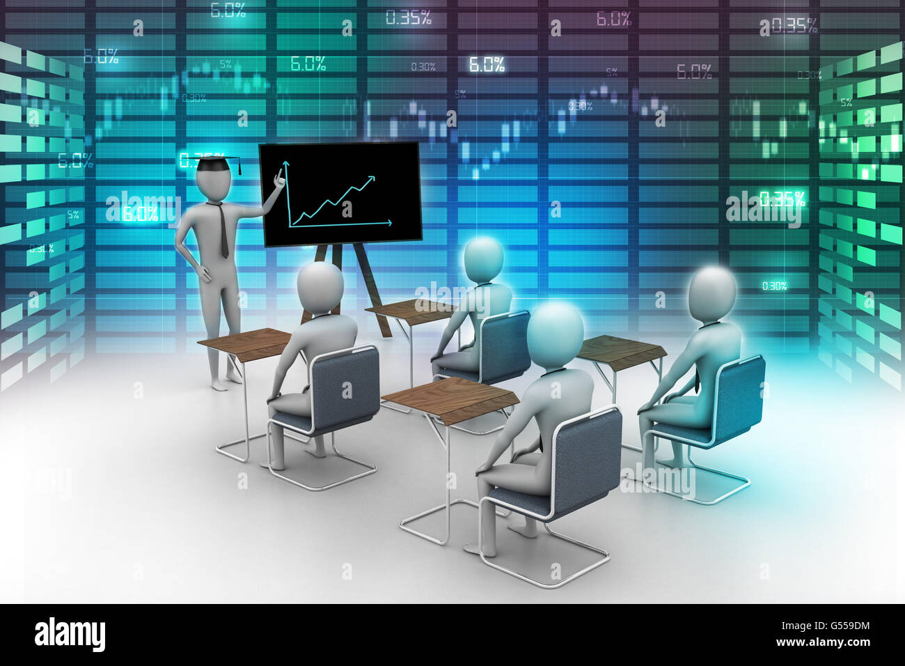 3d people studying Stock Photo - Alamy