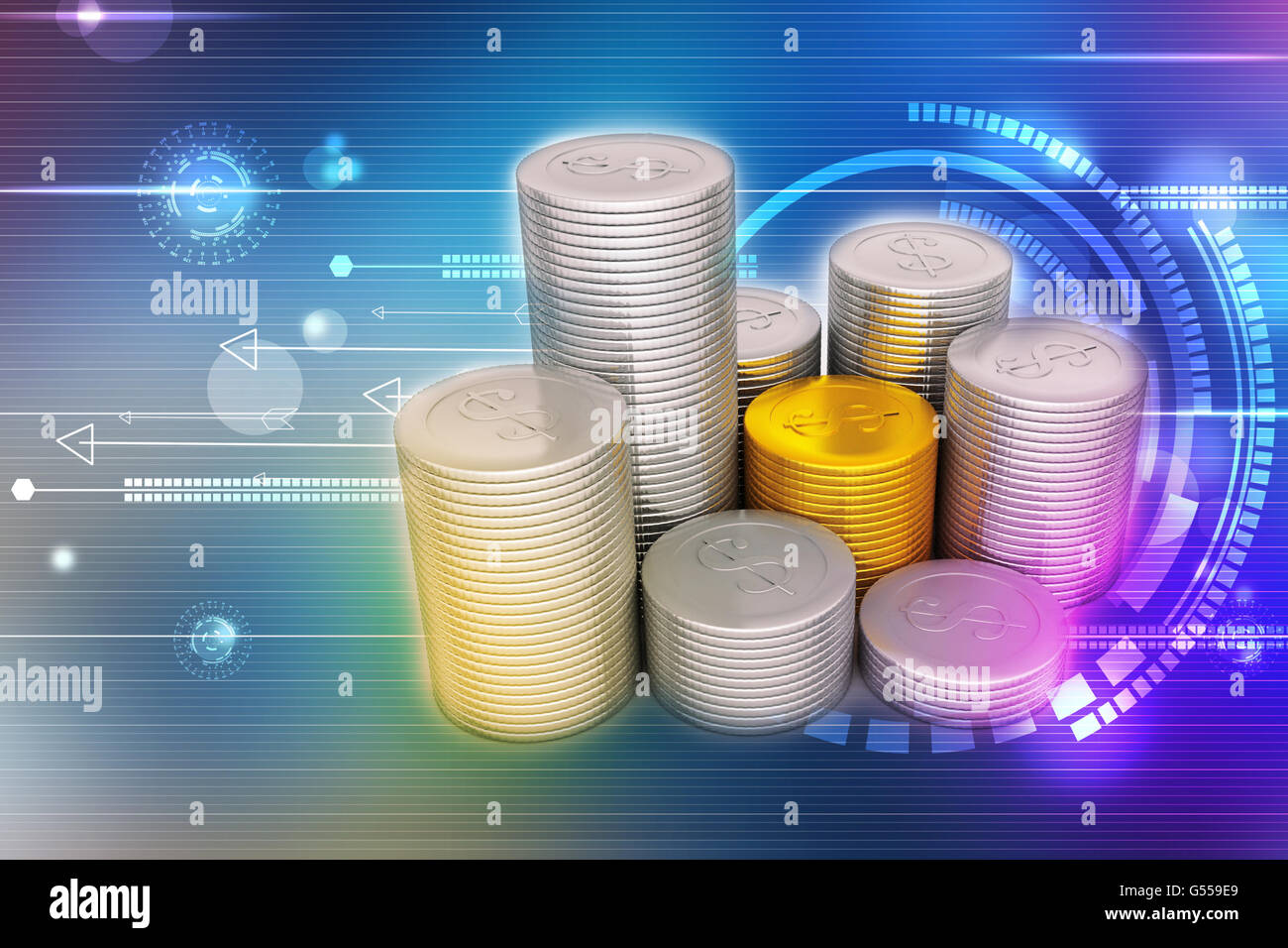 Coin graph hi-res stock photography and images - Alamy