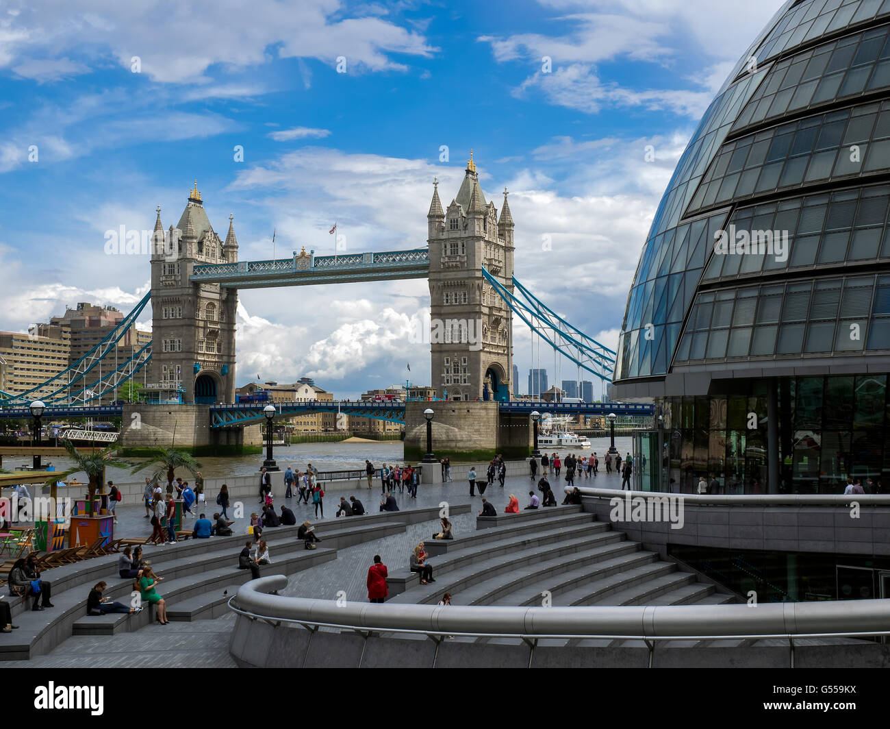 View of Tower Bridge in London Stock Photo - Alamy