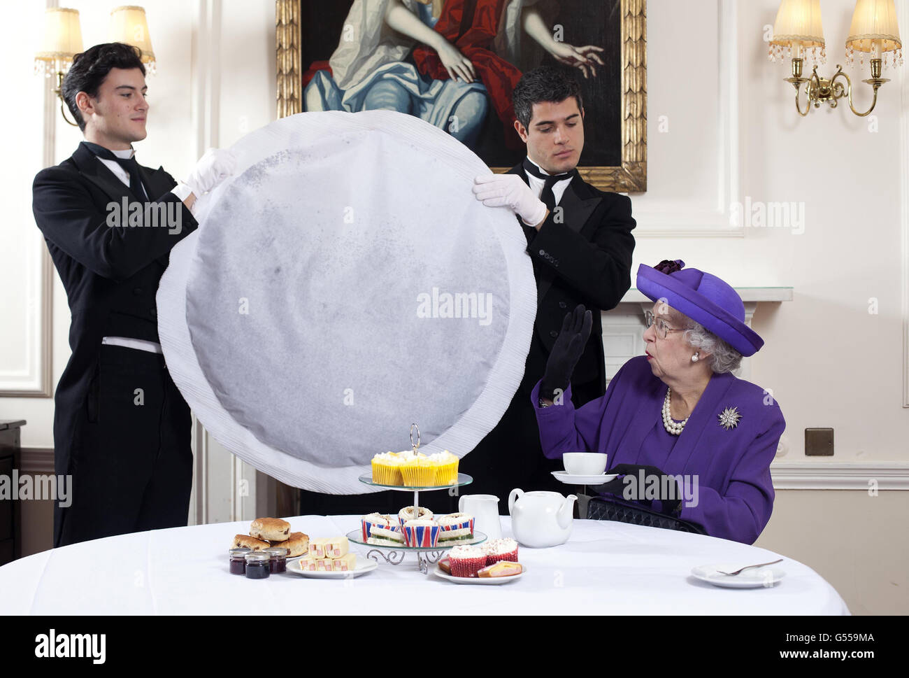 Tetley Street Party teabag Stock Photo - Alamy