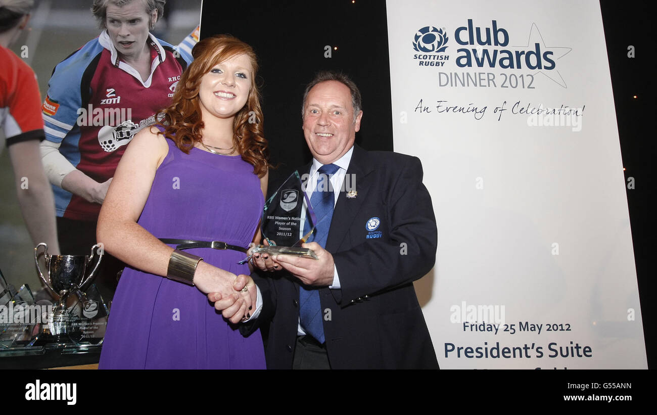 SRU co-opted member Archie Ferguson presents Women national player to ...