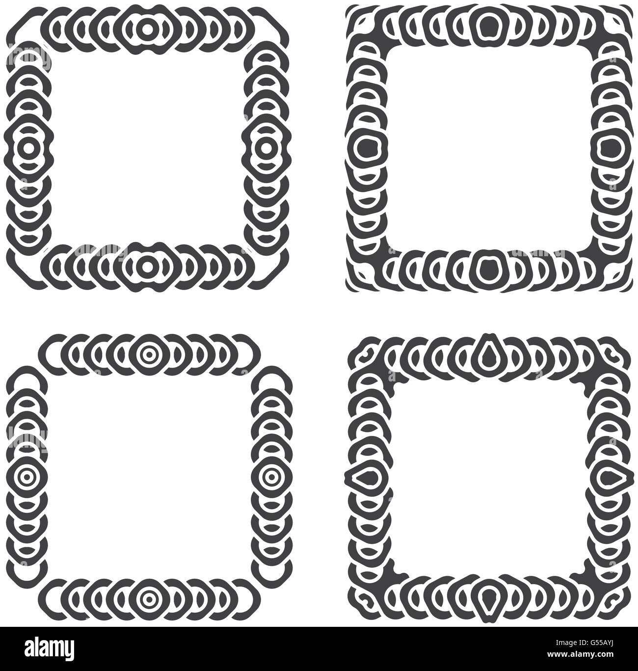 Creative frame design vector illustration. Greeting card template Stock ...