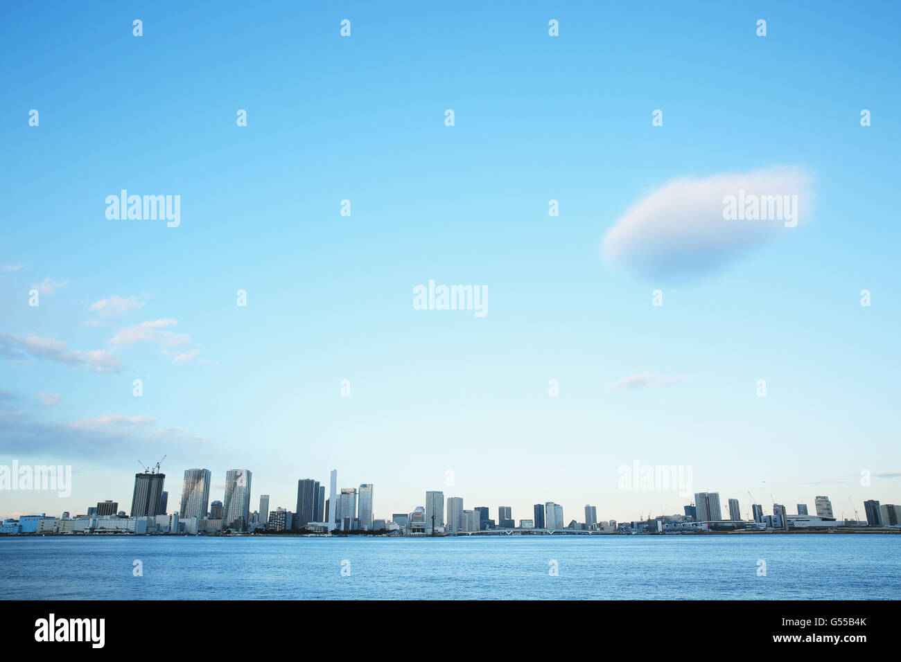 Tokyo bay and cityscape, Tokyo, Japan Stock Photo - Alamy