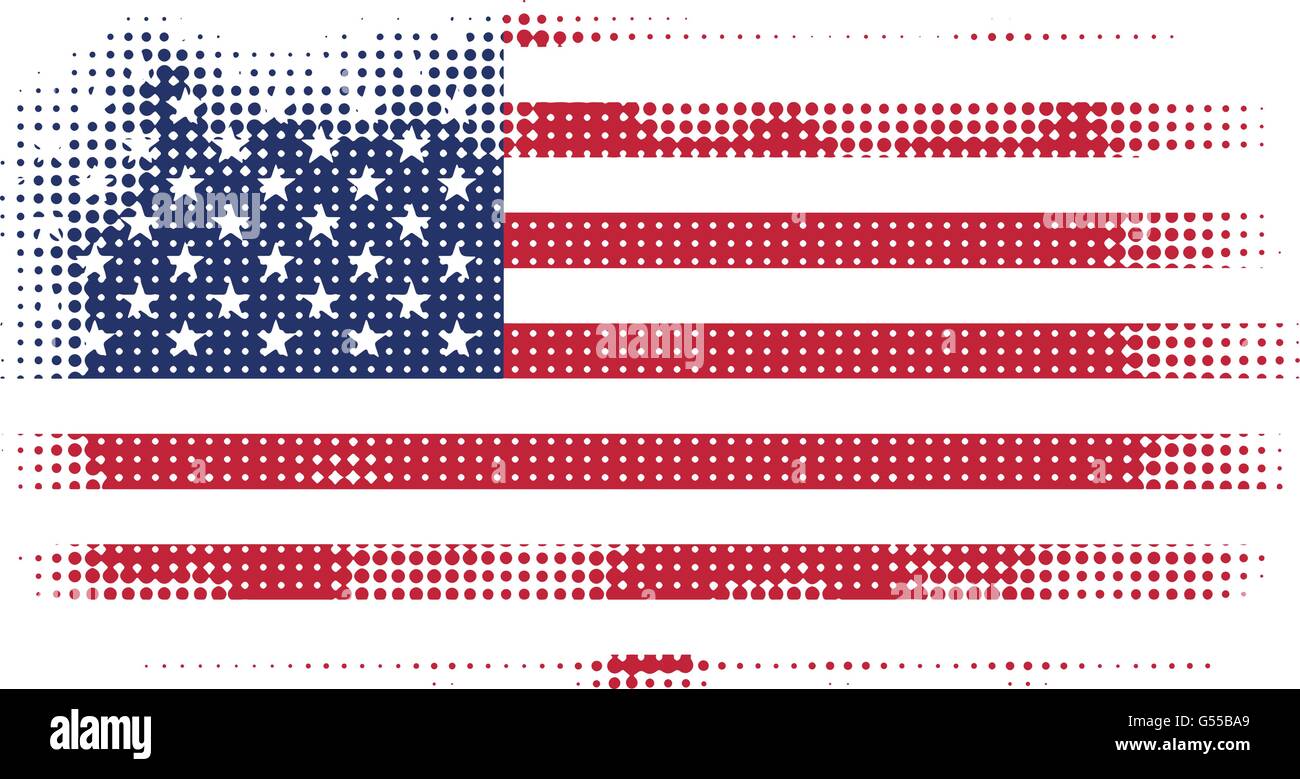 American flag symbols. Vector illustration. Creative US sign Stock ...