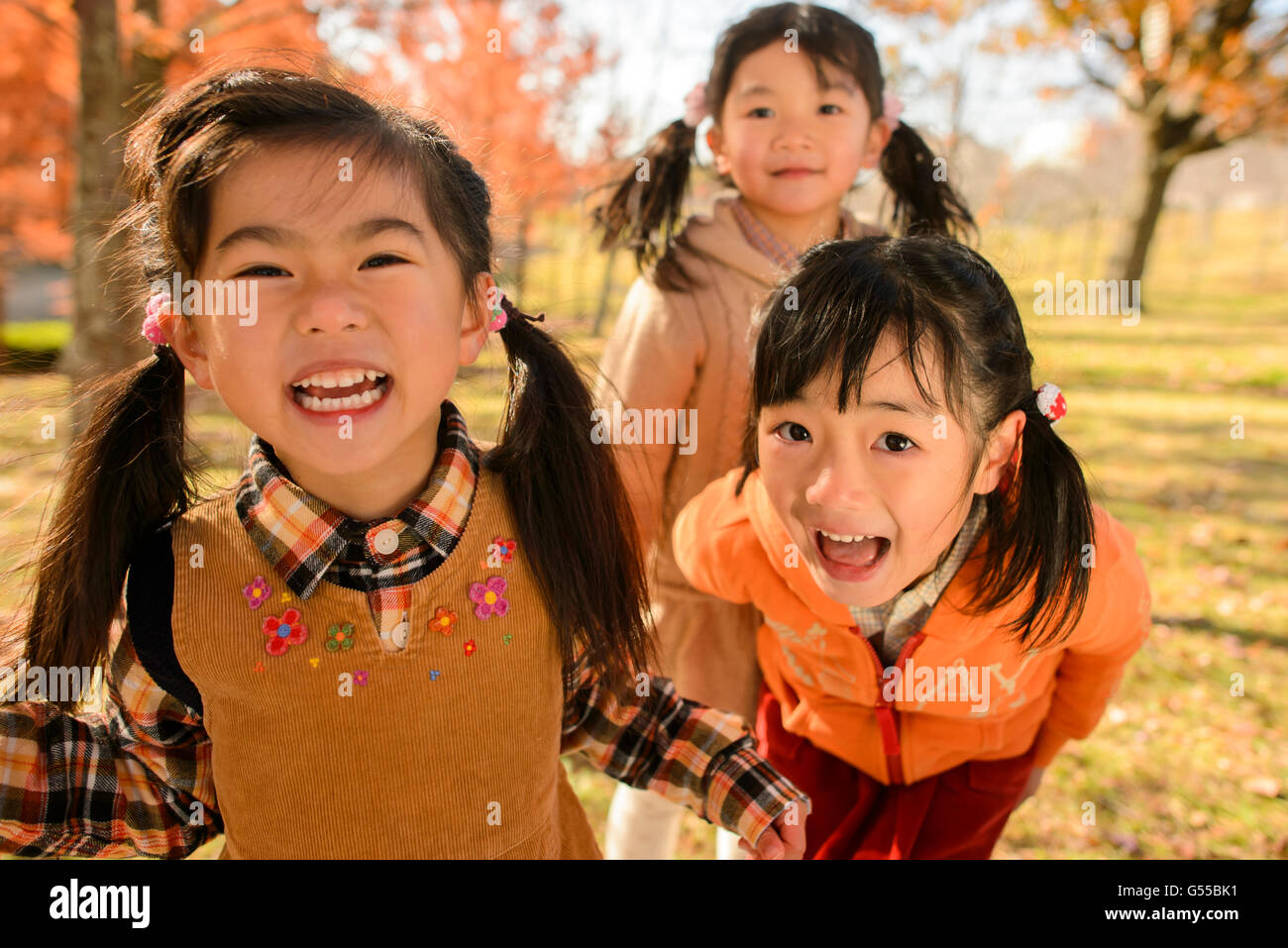 Kids playing in a park Stock Photo - Alamy