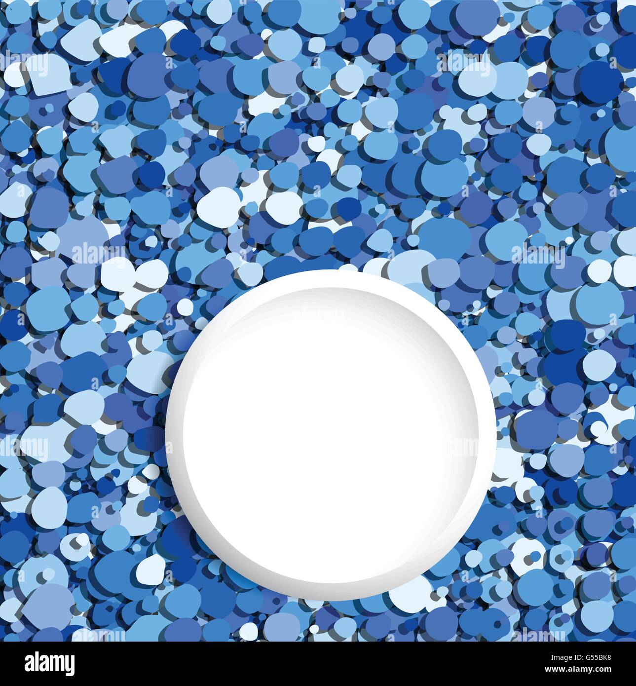 blue bubbles abstract background with place for text vector design ...