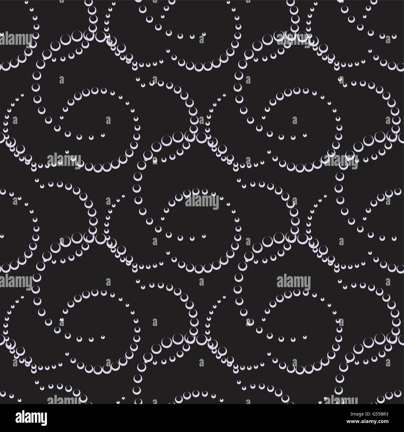 abstract light bubbles on dark background seamless pattern vector ...