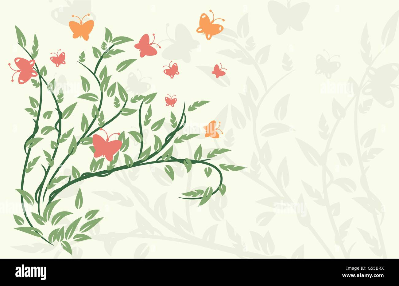 Plant leaves vector Stock Vector Images - Alamy