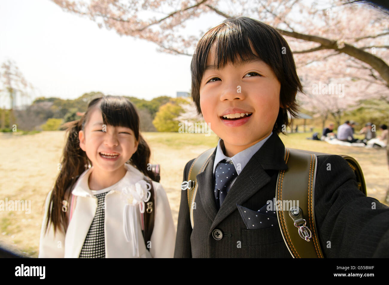 Japanese elementary school students hi-res stock photography and images ...