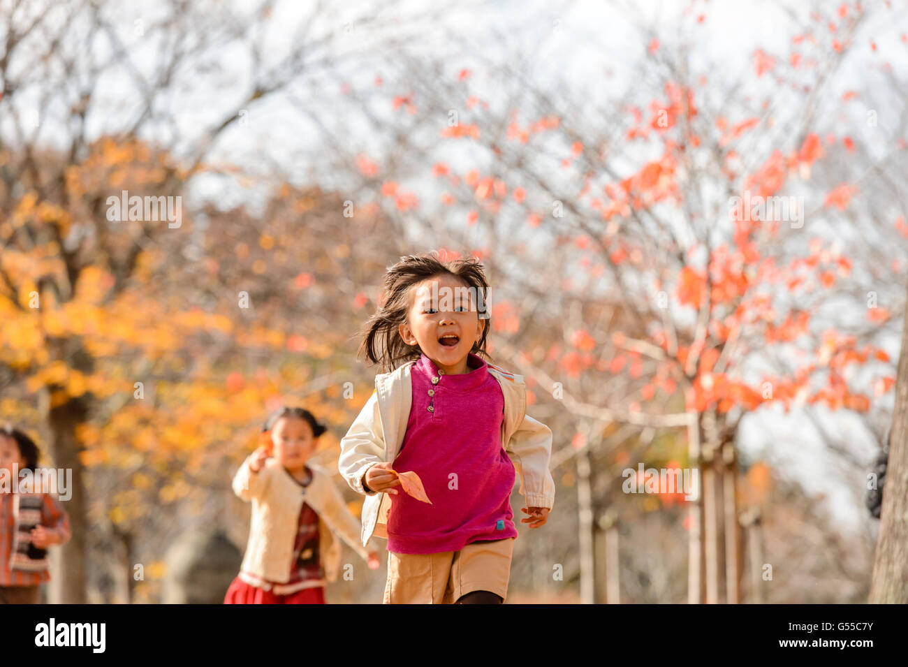 Kids playing in a park Stock Photo - Alamy