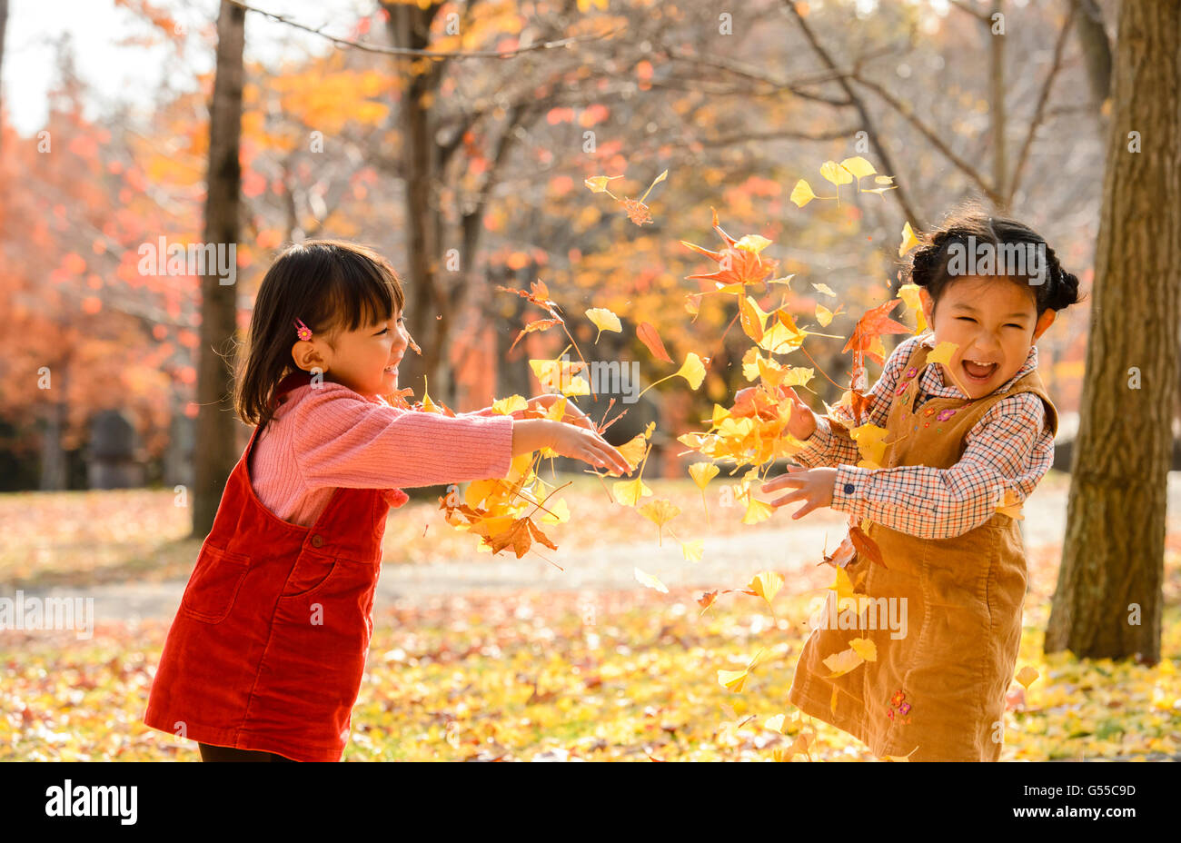 Kids playing in a park Stock Photo - Alamy