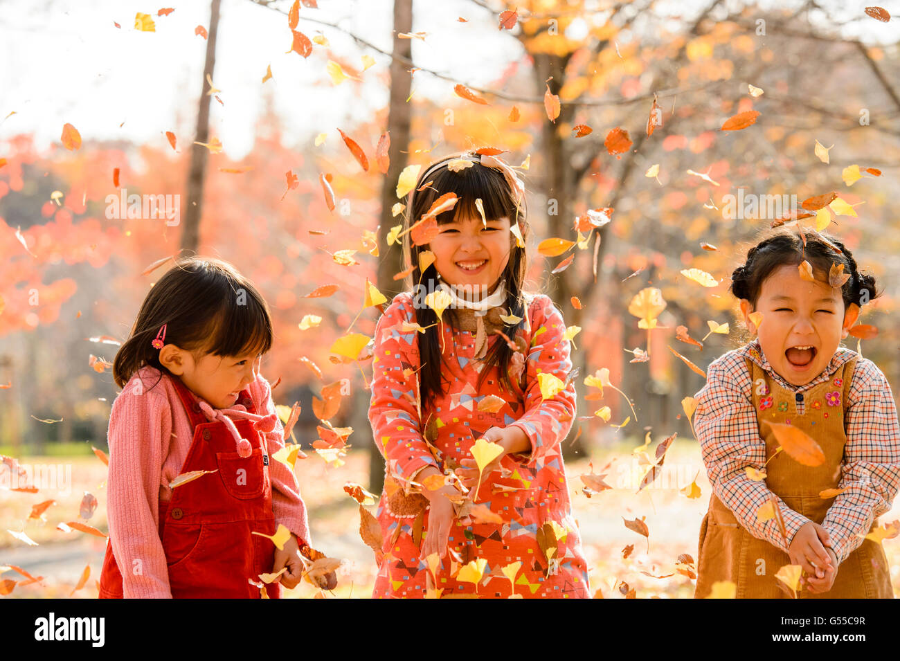 Kids playing in a park Stock Photo - Alamy