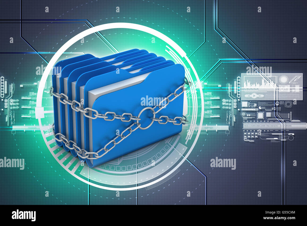 folder locked by chains Stock Photo - Alamy