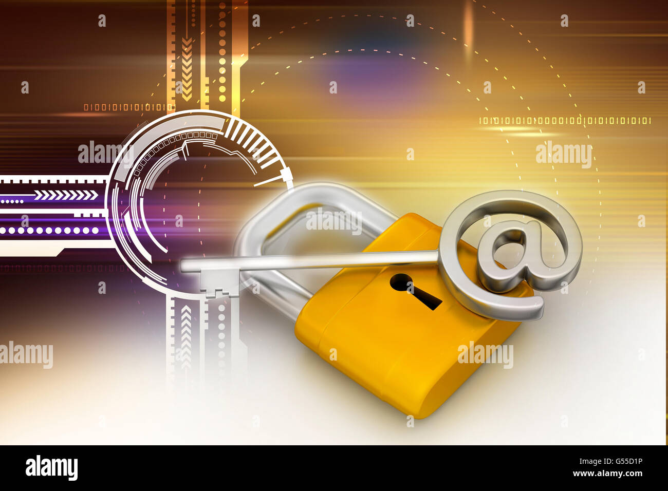 Padlock and key Stock Photo - Alamy