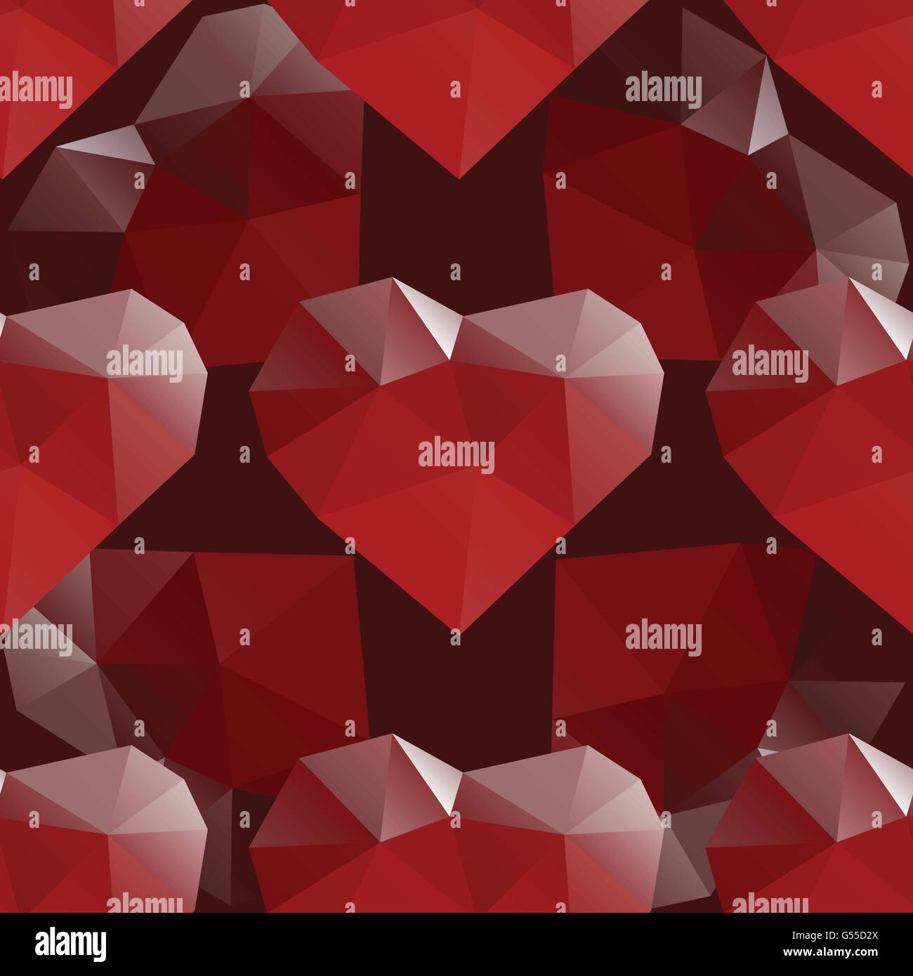 Valentine seamless heart vector Stock Vector Images - Alamy