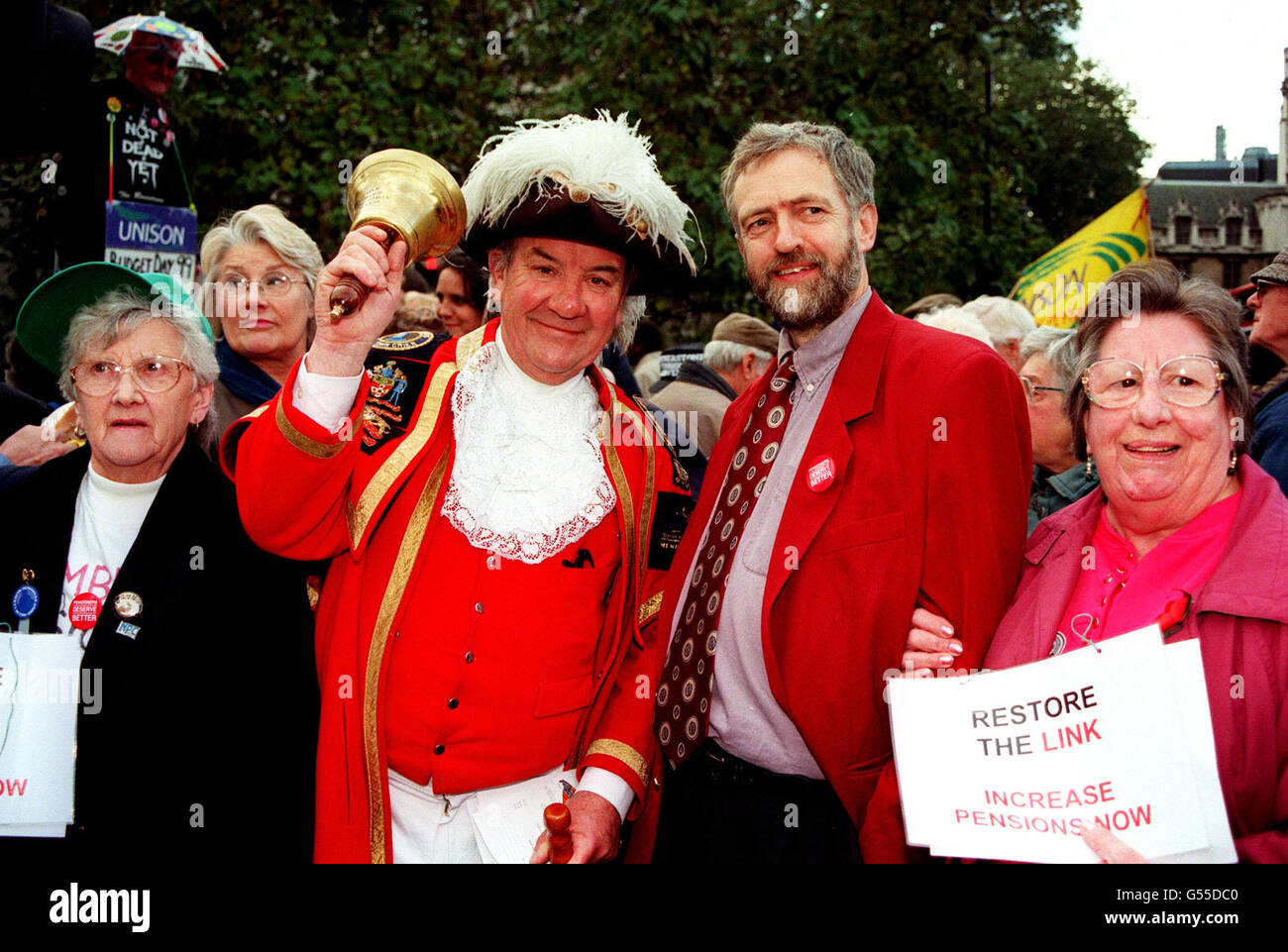 Islington's Labour MP Jeremy Corbyn with London's town crier sixty four ...
