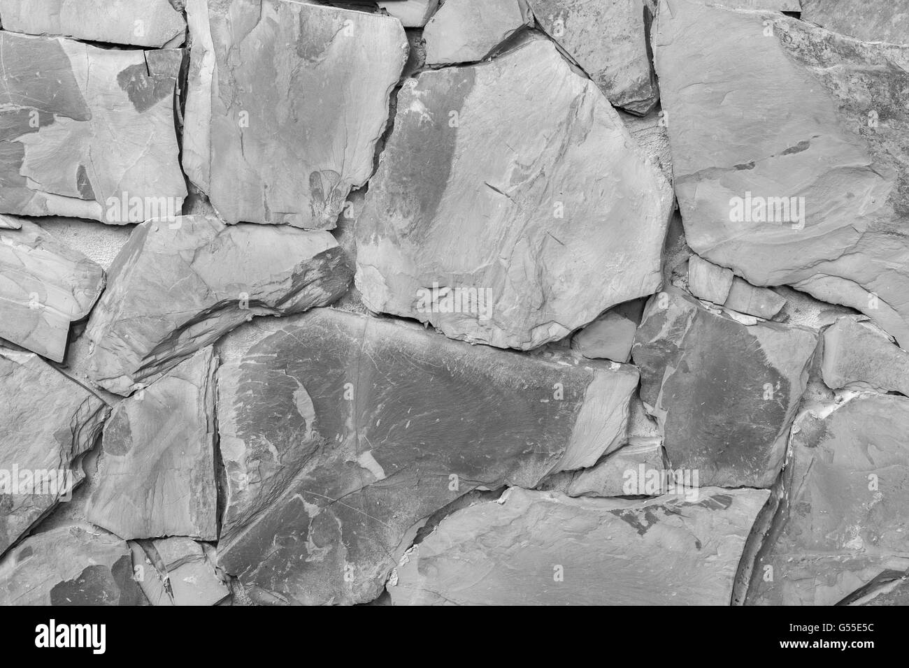 Stone tiles background in black and white tone, abstract pattern ...