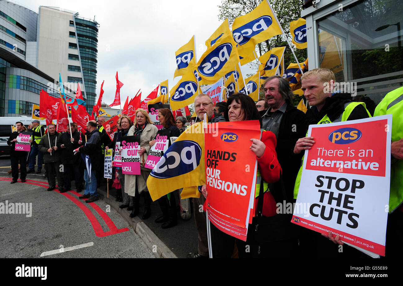 Public sector workers strike Stock Photo - Alamy