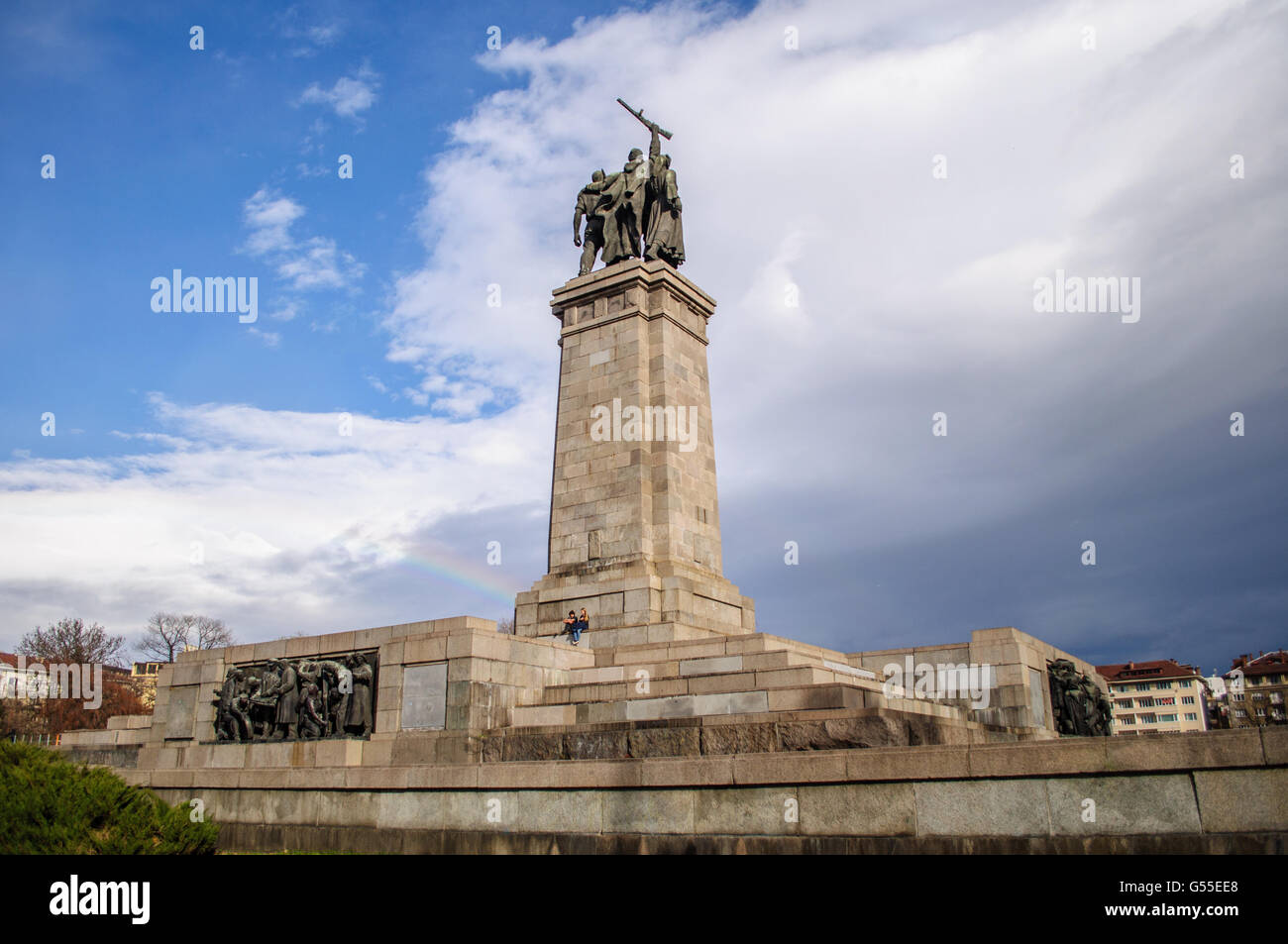 Russian army monument in Sofia, Bulgaria Stock Photo - Alamy