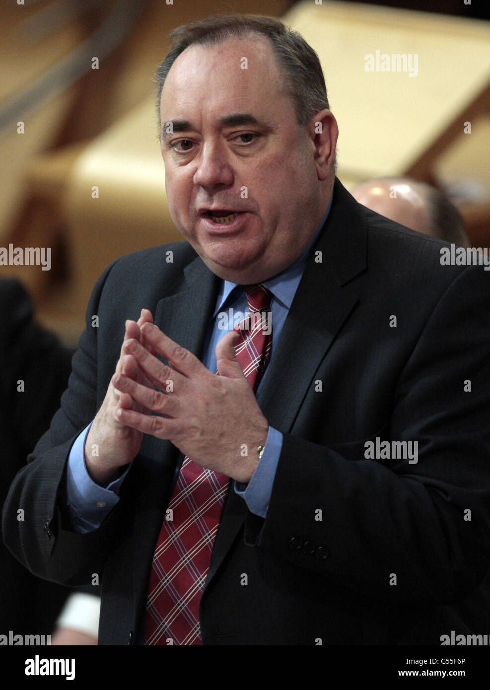 Scottish First Minister Alex Salmond during Question Time at the ...