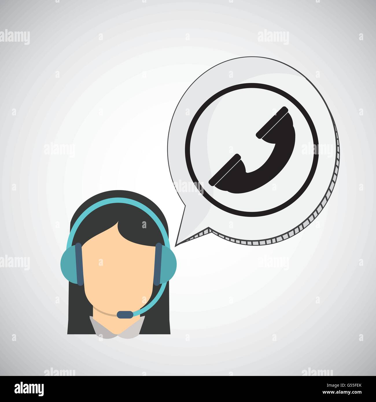 Call center design. Communication icon. flat illustration, vecto Stock ...
