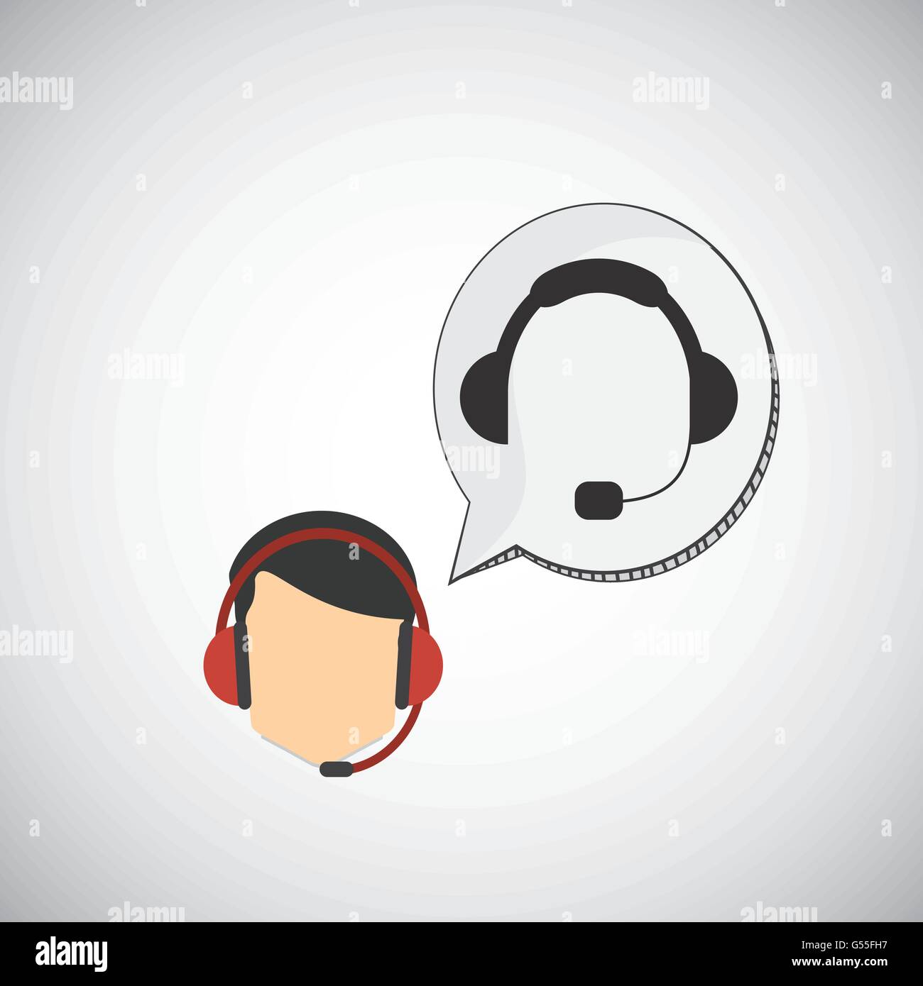 Call center design. Communication icon. flat illustration, vecto Stock ...