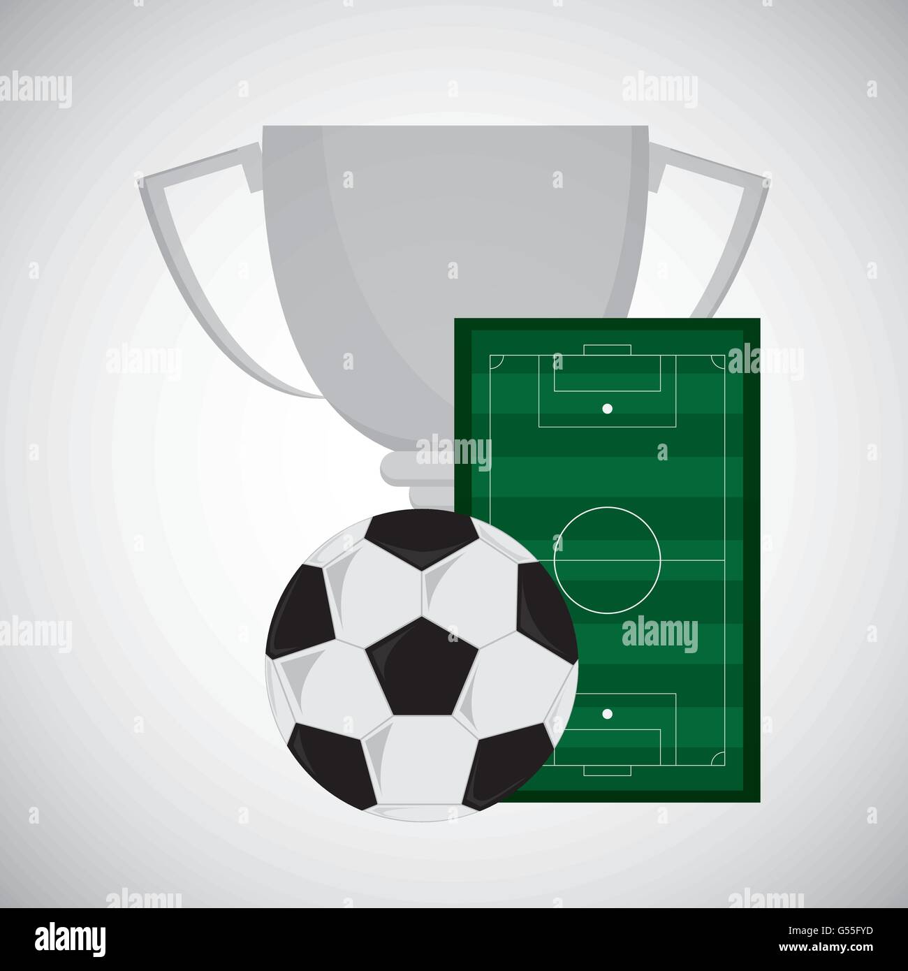 Soccer design. Football icon. Colorfull illustration, vector gra Stock ...