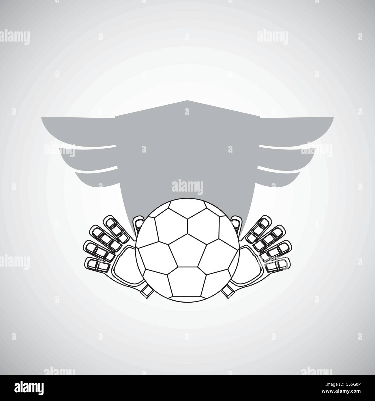 Soccer design. Football icon. Colorfull illustration, vector gra Stock ...