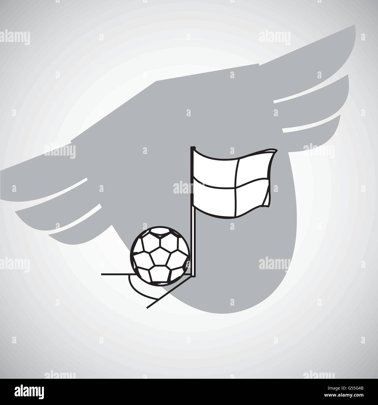 Soccer design. Football icon. Colorfull illustration, vector gra Stock ...