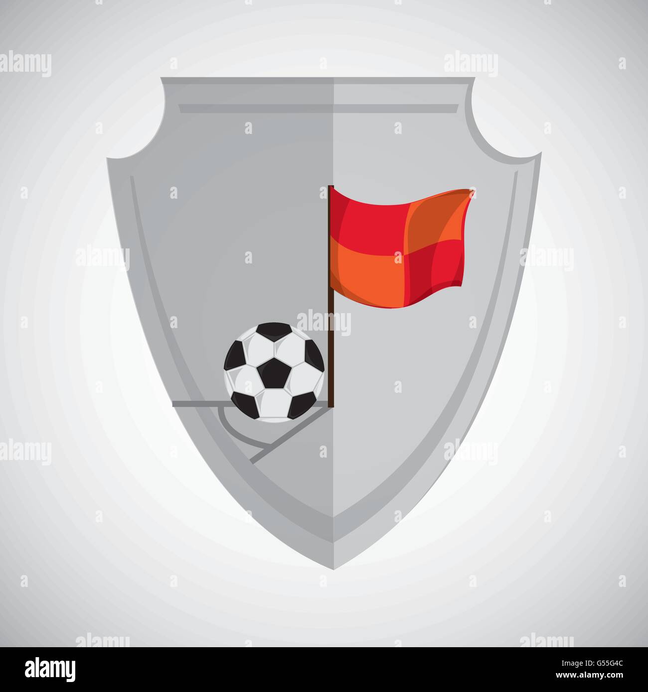 Soccer design. Football icon. Colorfull illustration, vector gra Stock ...