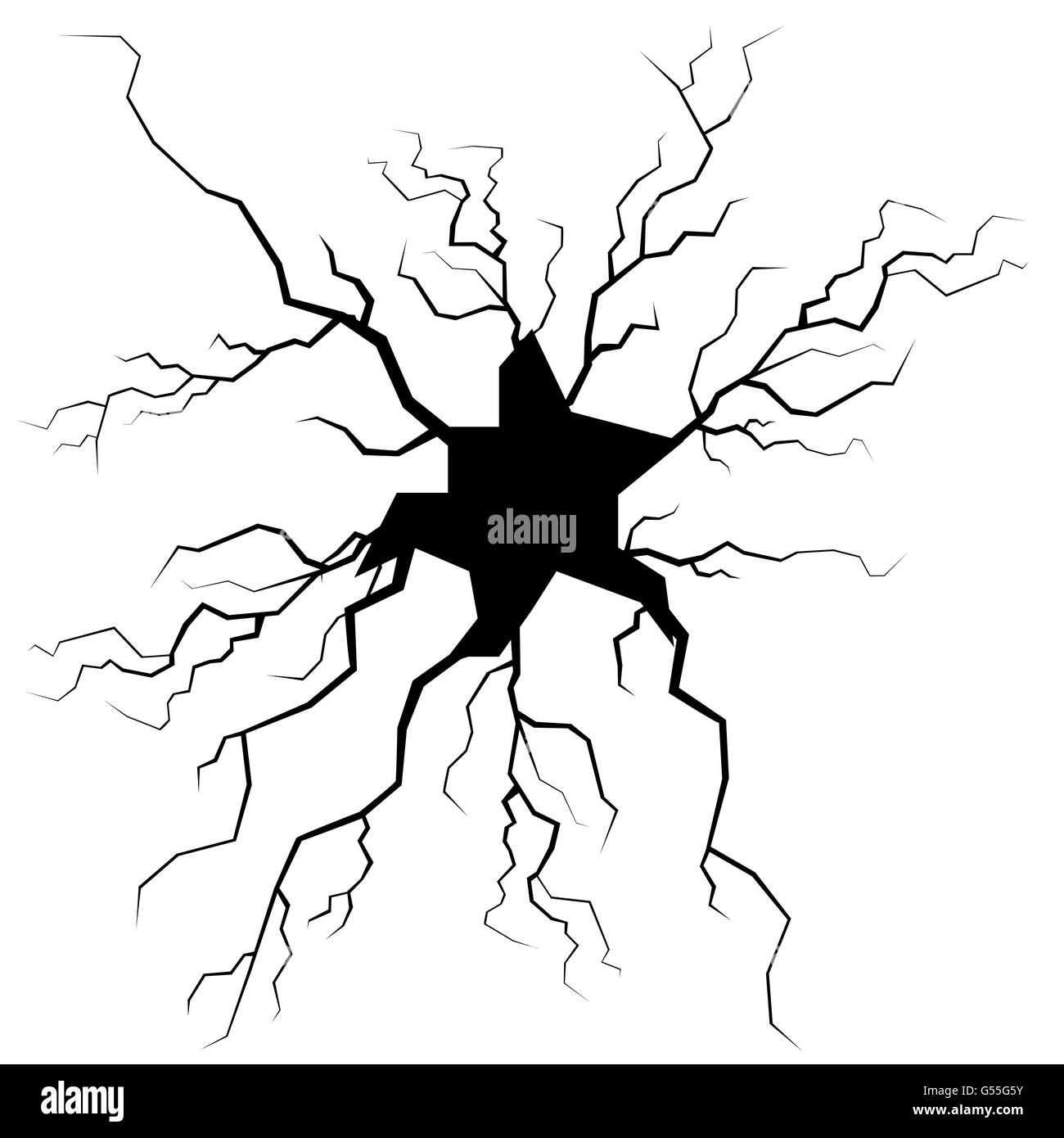 Crack Background. Earthquake Failures Stock Vector Image & Art - Alamy