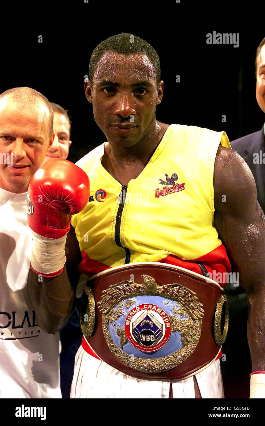 Johnny Nelson, who defeated Australian's challenger Adam Watt to retain ...