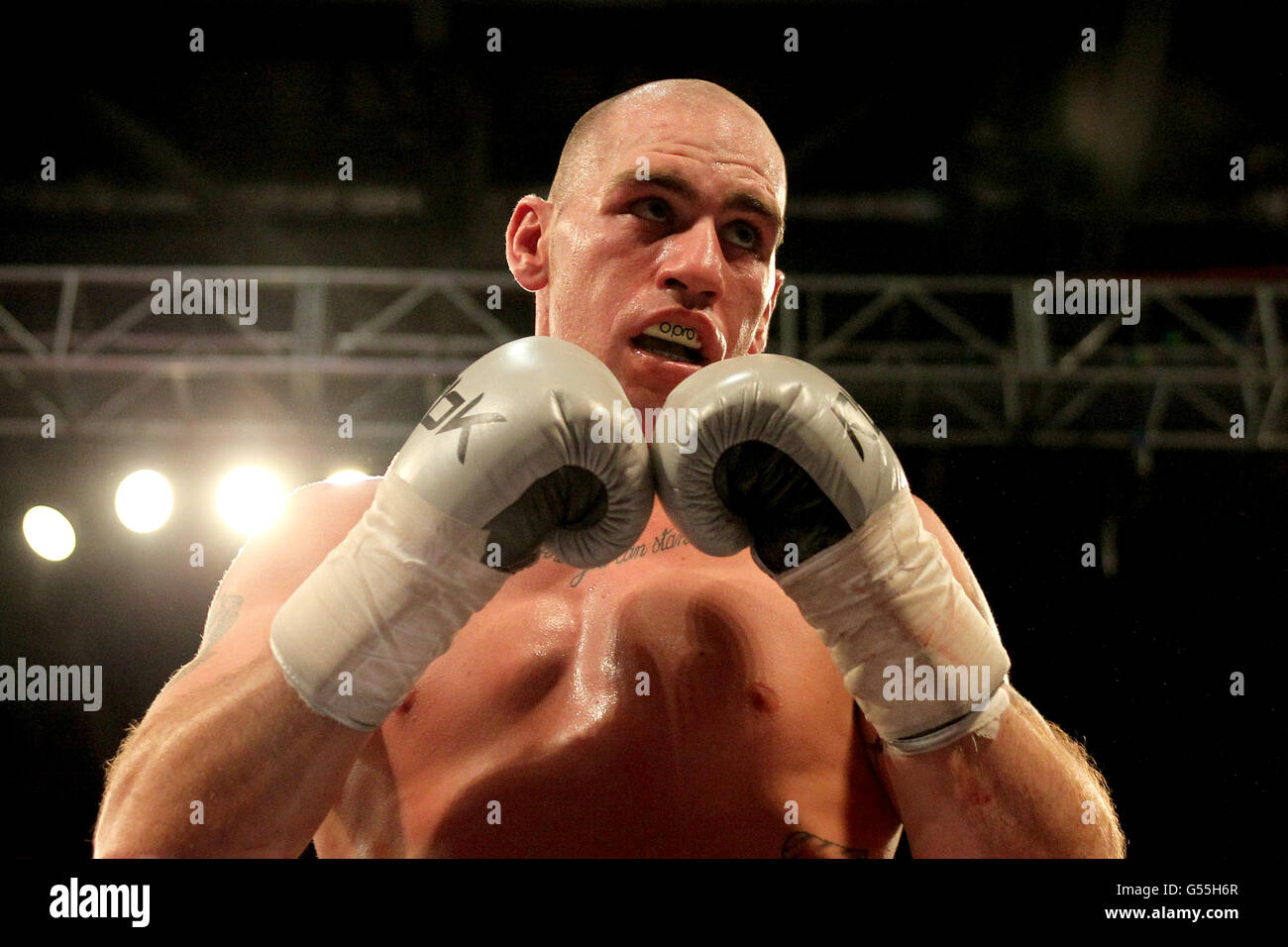 Boxing - Stephen Simmons v Hastings Rasani - Braehead Arena Stock Photo ...