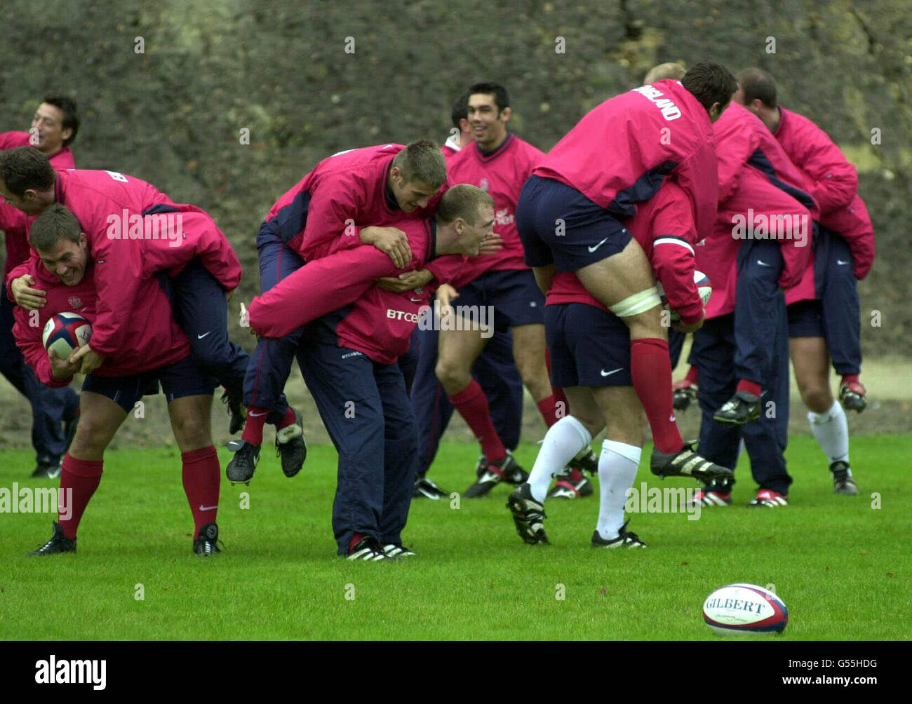 England Rugby Union training Stock Photo - Alamy