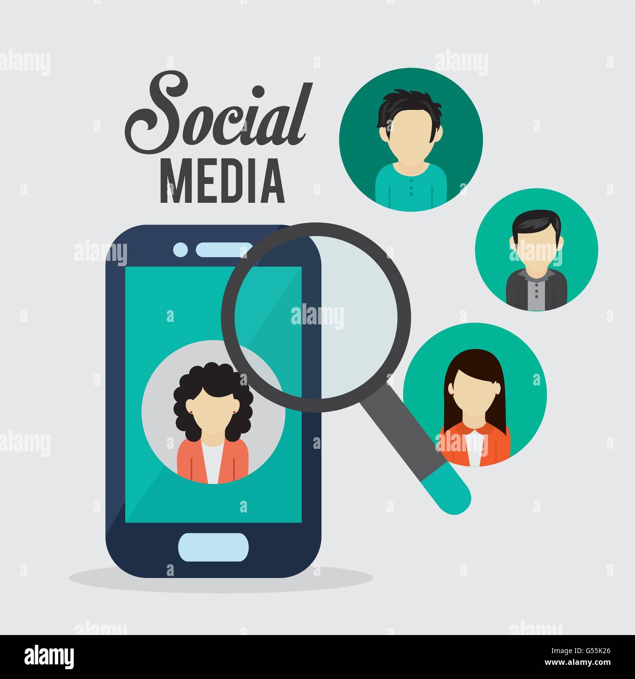 Social Media design Stock Vector Image & Art - Alamy