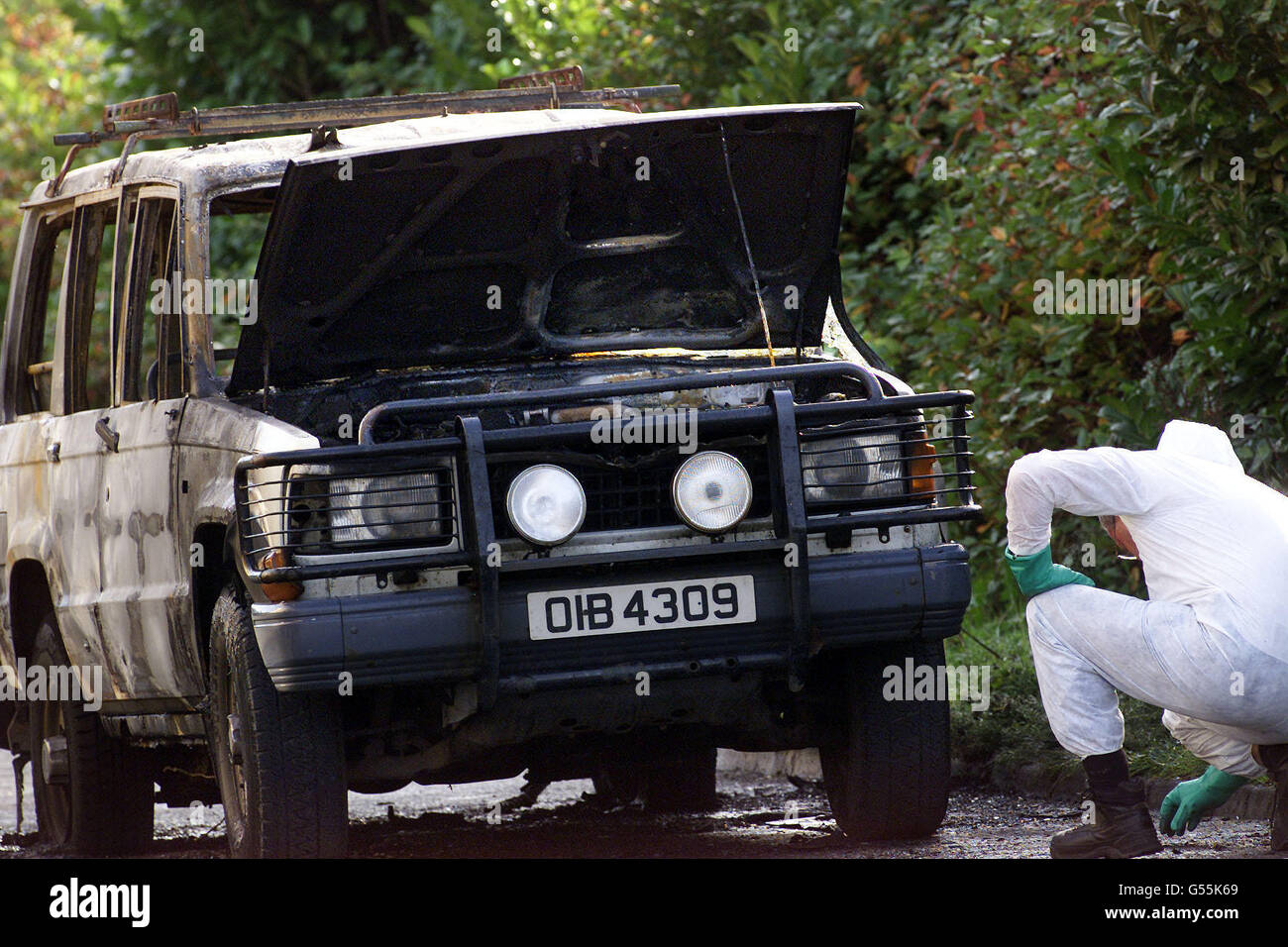 Belfast Car bomb Stock Photo - Alamy