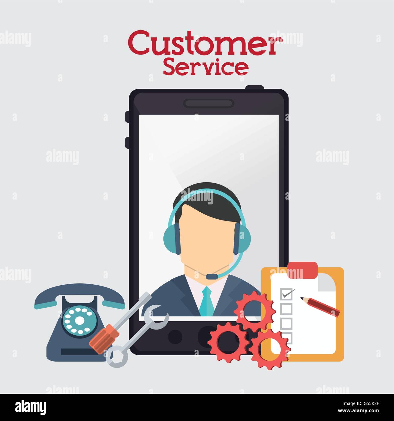 Customer service design Stock Vector Image & Art - Alamy