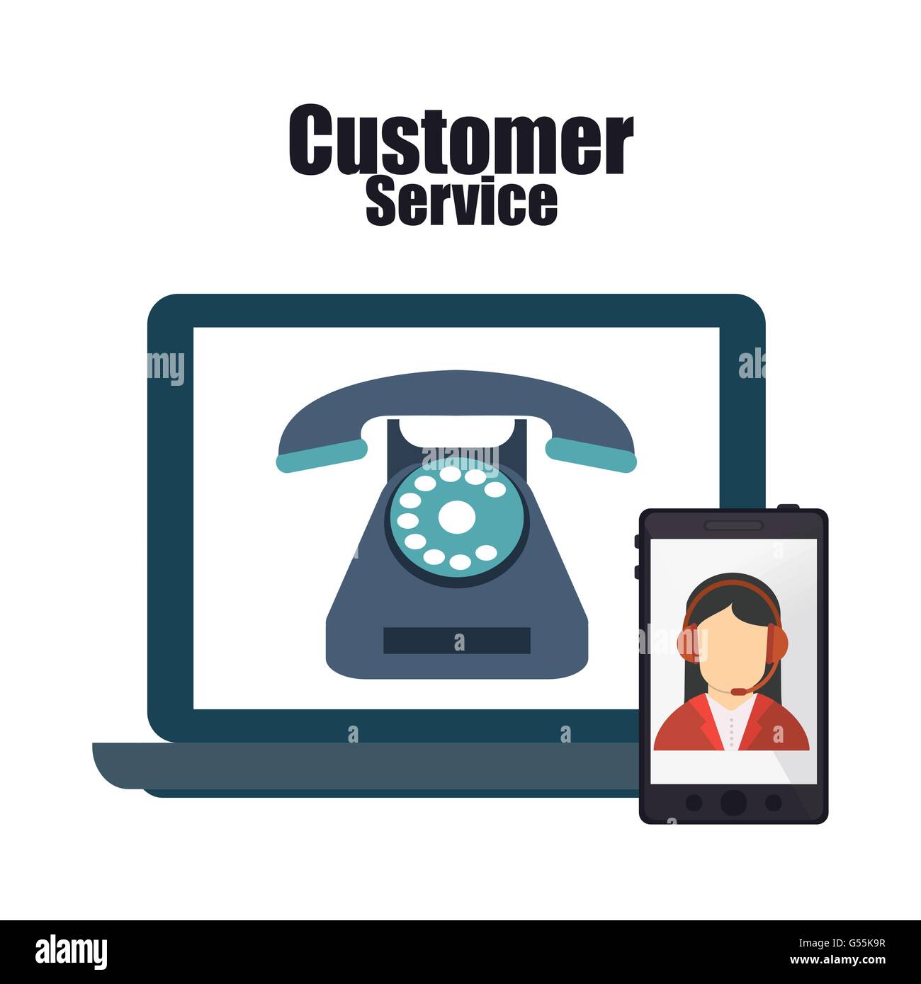 Customer service design Stock Vector Image & Art - Alamy