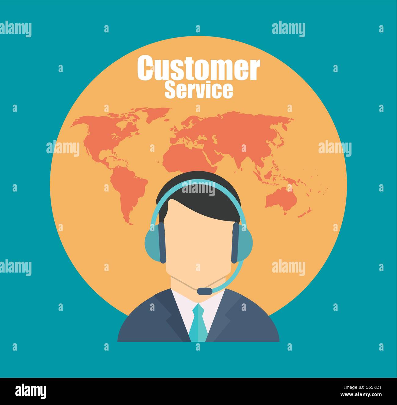 Customer service design Stock Vector Image & Art - Alamy