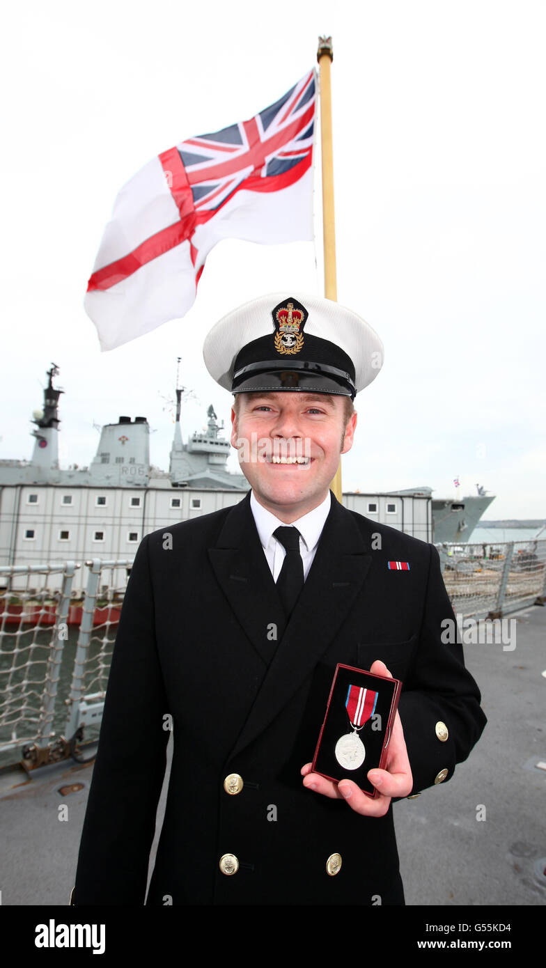 Chief Petty Officer Brian Diamond who serves on HMS Diamond after ...
