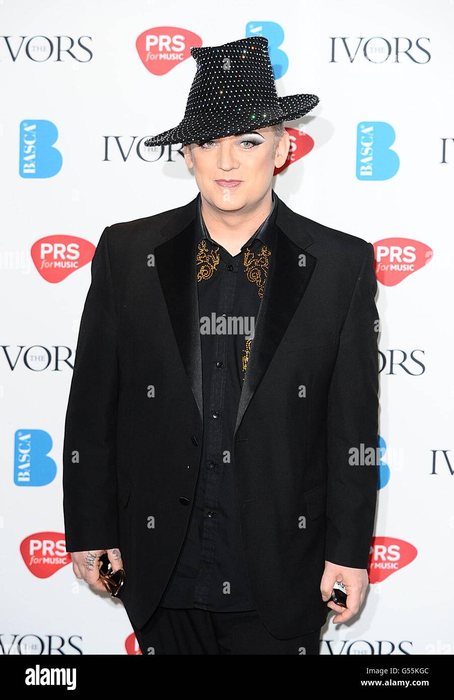 Boy george ivor novello awards held grosvenor house hotel hi-res stock ...