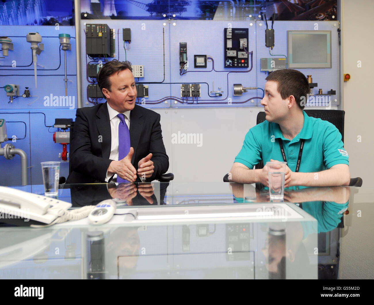 Cameron in Manchester Stock Photo - Alamy