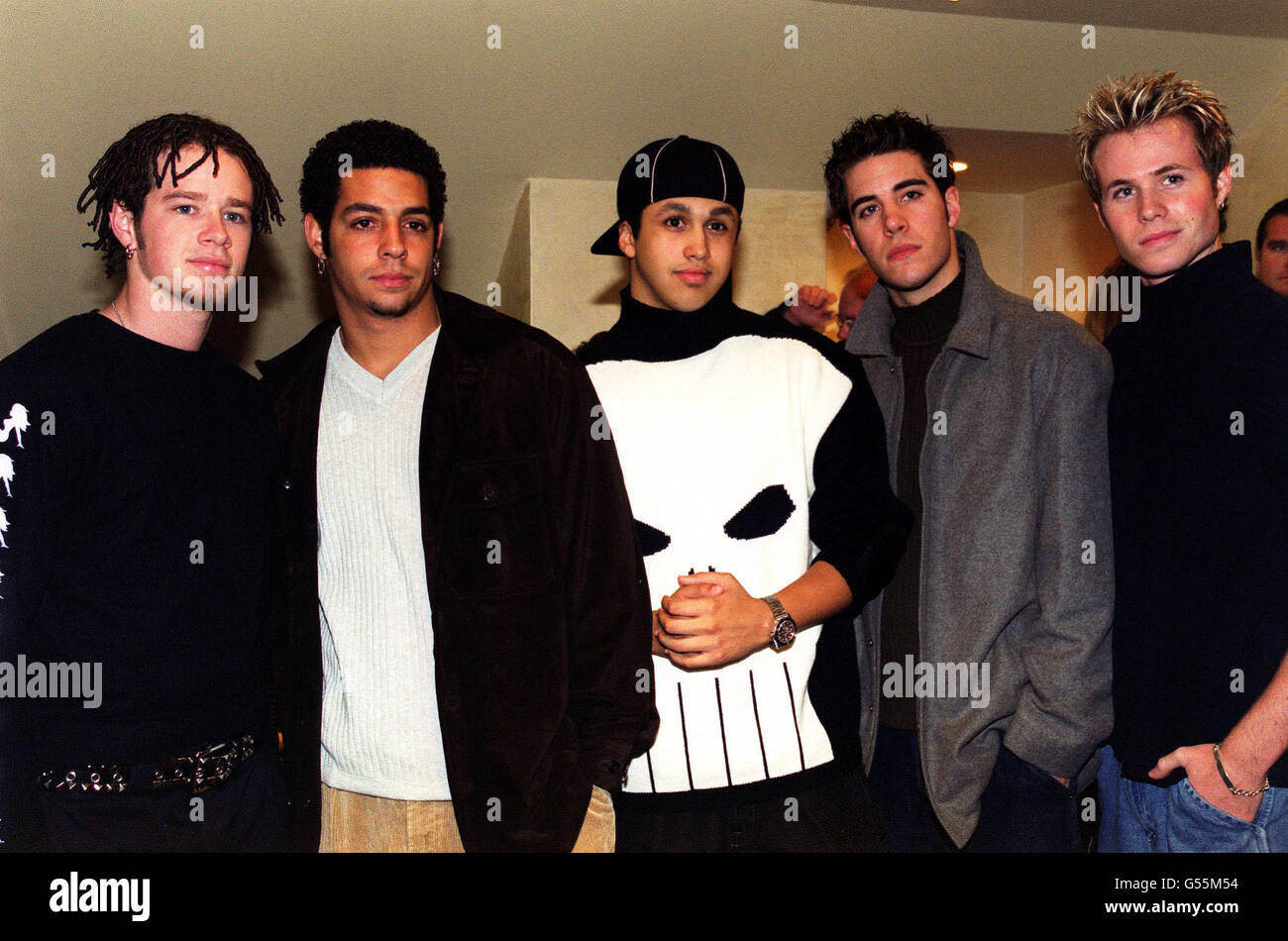 The launch party for new boy band O-Town, at Planet Hollywood in London ...