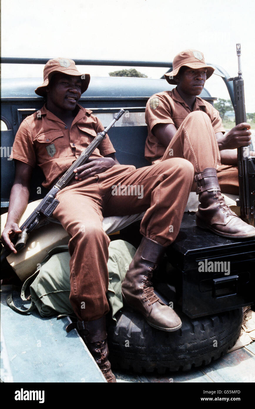 RHODESIAN ARMY : 1980 Stock Photo - Alamy