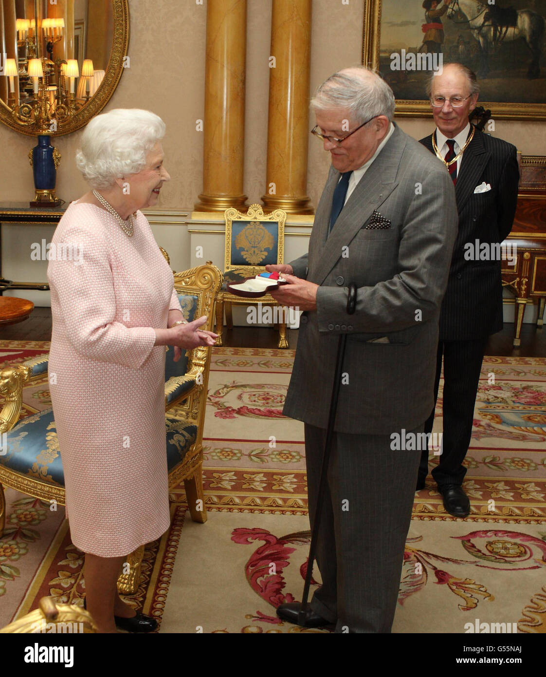 Hockney receives order merit hi-res stock photography and images - Alamy