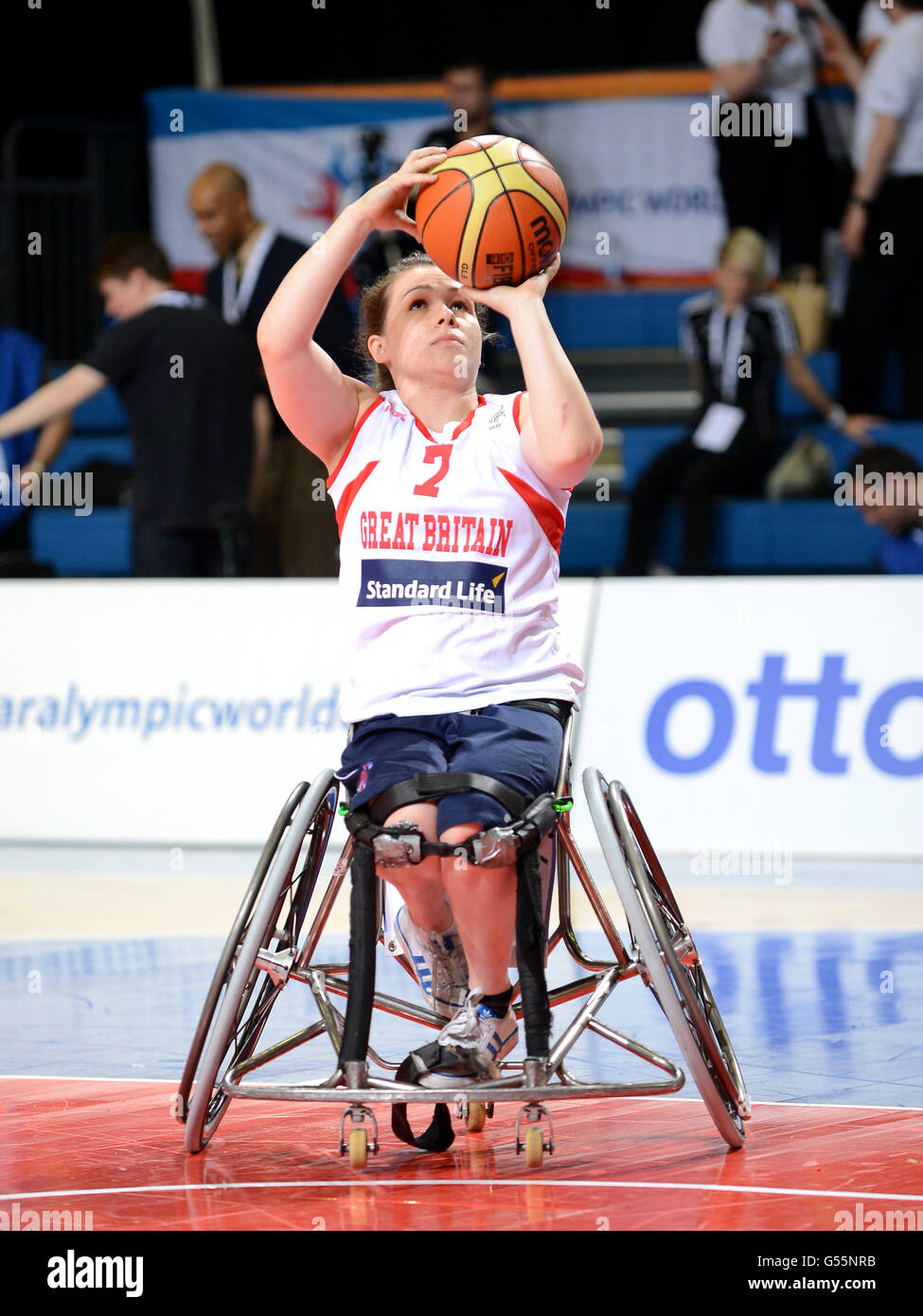 Great Britain's Helen Freeman in action during day two of the BT ...