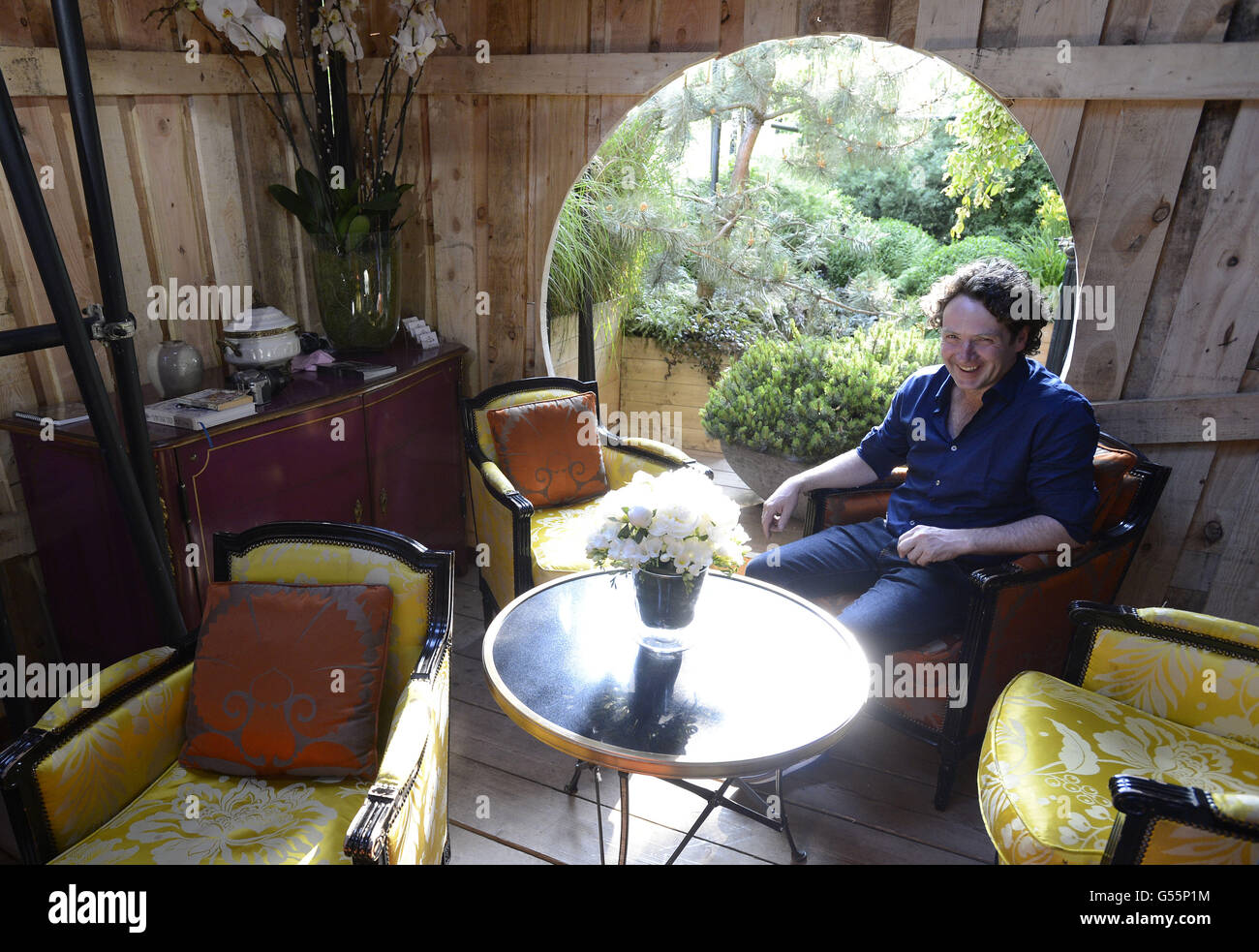 Diarmuid Gavin inside of The Westland Magical Garden which he designed ...